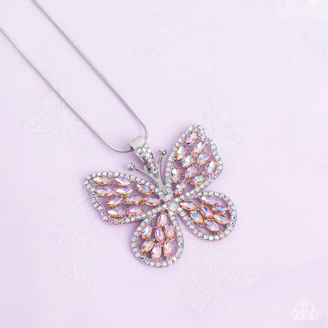 Fame and FLUTTER - Multi Butterfly Necklace - Empire Diamond Exclusive ...